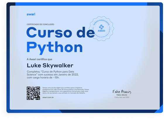 Curso Online de Python para Data Science | Trilha de Dados | Awari